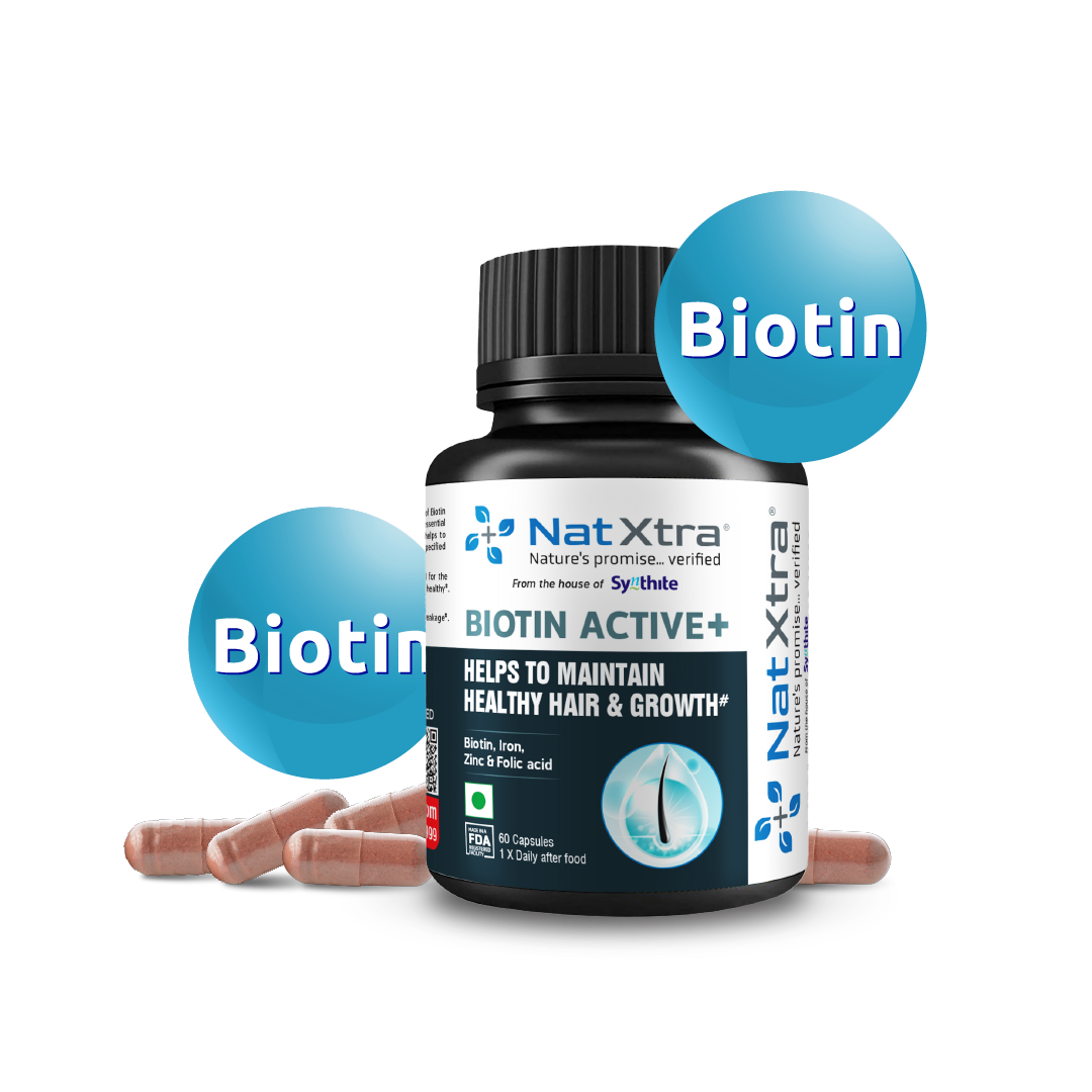 Biotin Active+ – Hair Growth, Strength & Scalp Support | Natxtra ...