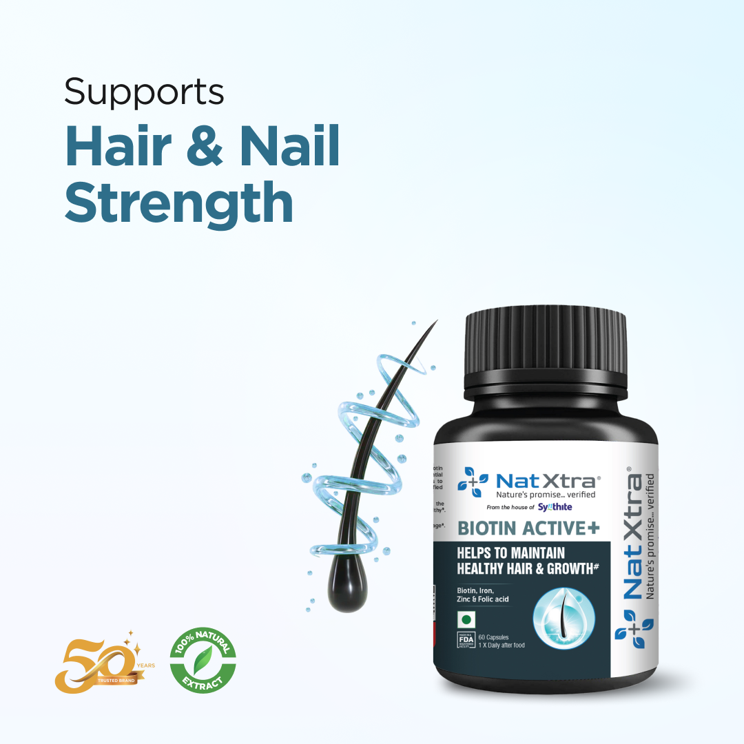 Biotin Active+ – Hair Growth, Strength & Scalp Support | Natxtra ...